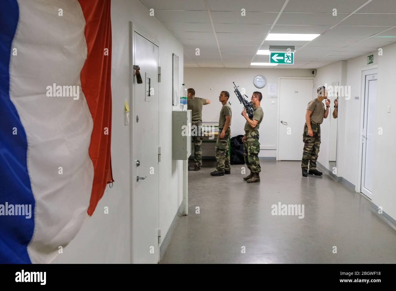 TAPA, ESTONIA - AUGUST 25: French soldiers prepare their weapons in ...