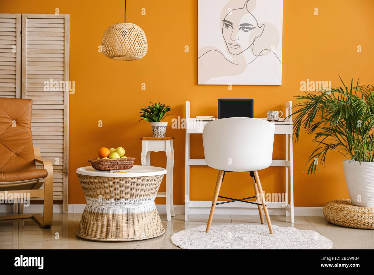 Stylish interior of modern room Stock Photo - Alamy