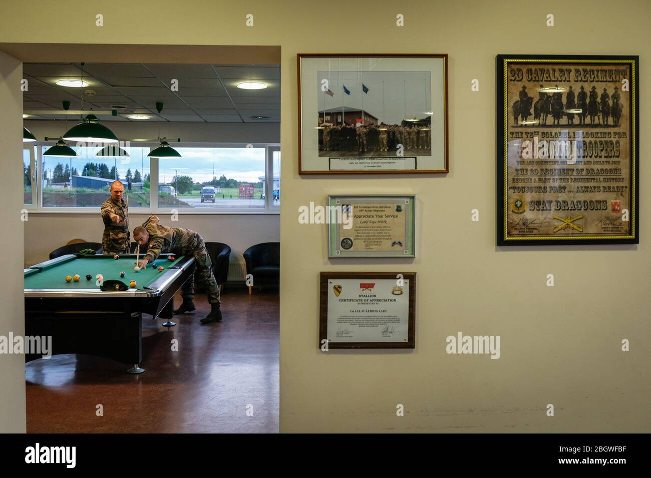 TAPA, ESTONIA - AUGUST 24: French soldiers have some rest in Tapa ...