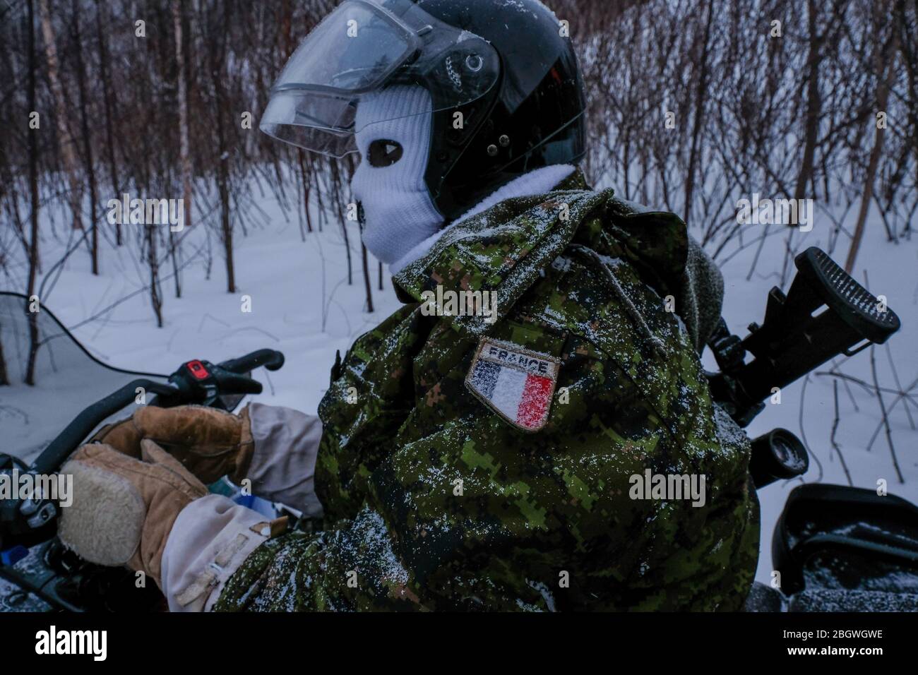 Army snowmobile hi-res stock photography and images - Alamy