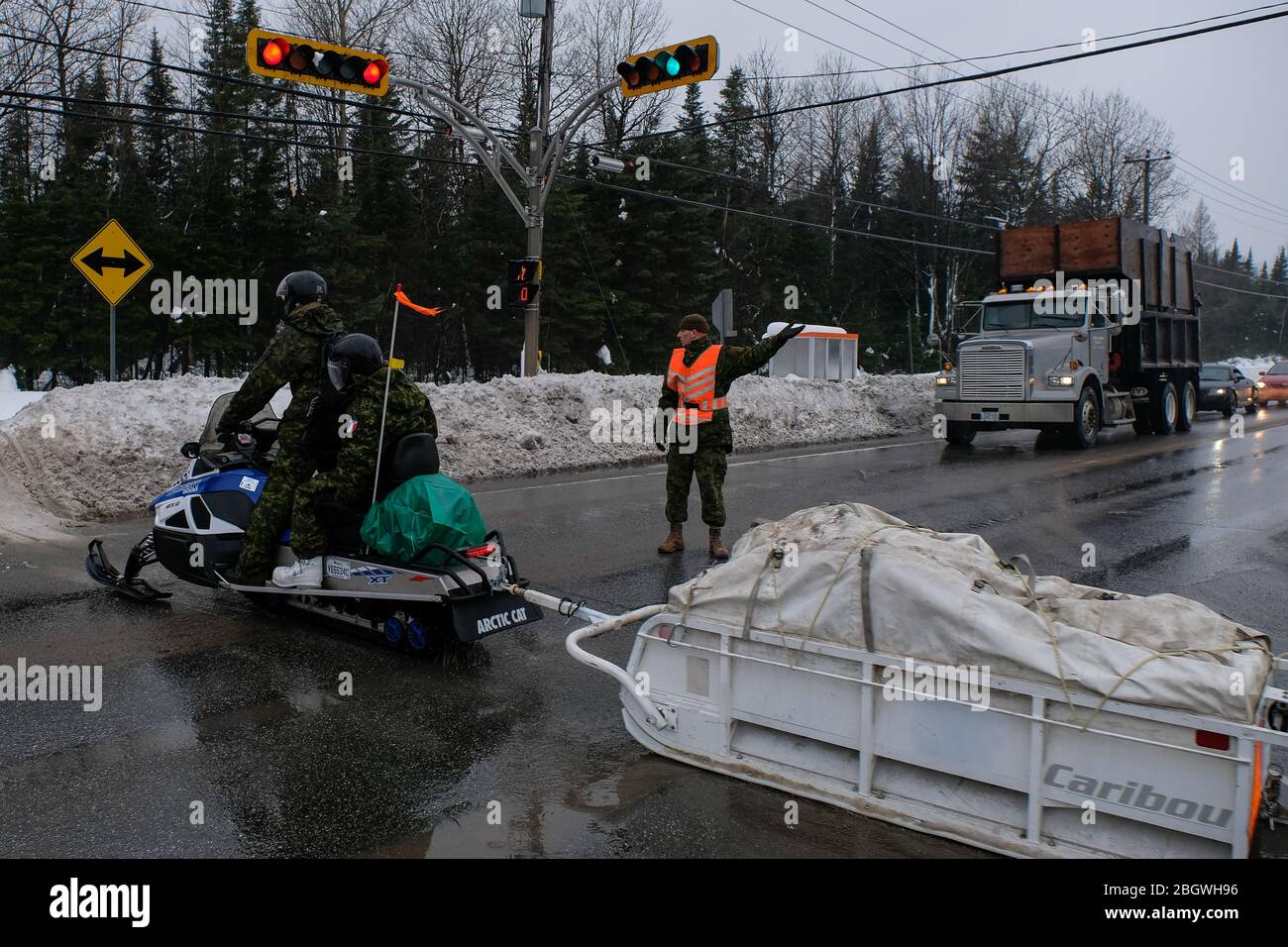 Canadian military snowmobile hi-res stock photography and images - Alamy