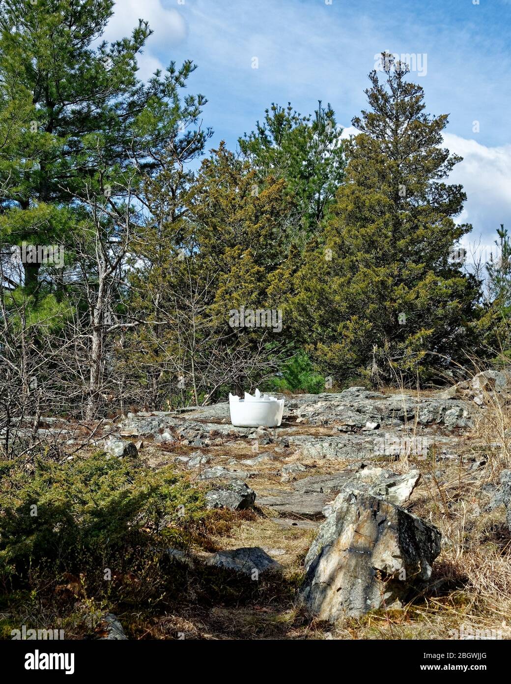 Castle Rock is the highest elevation point in the Breakheart ...