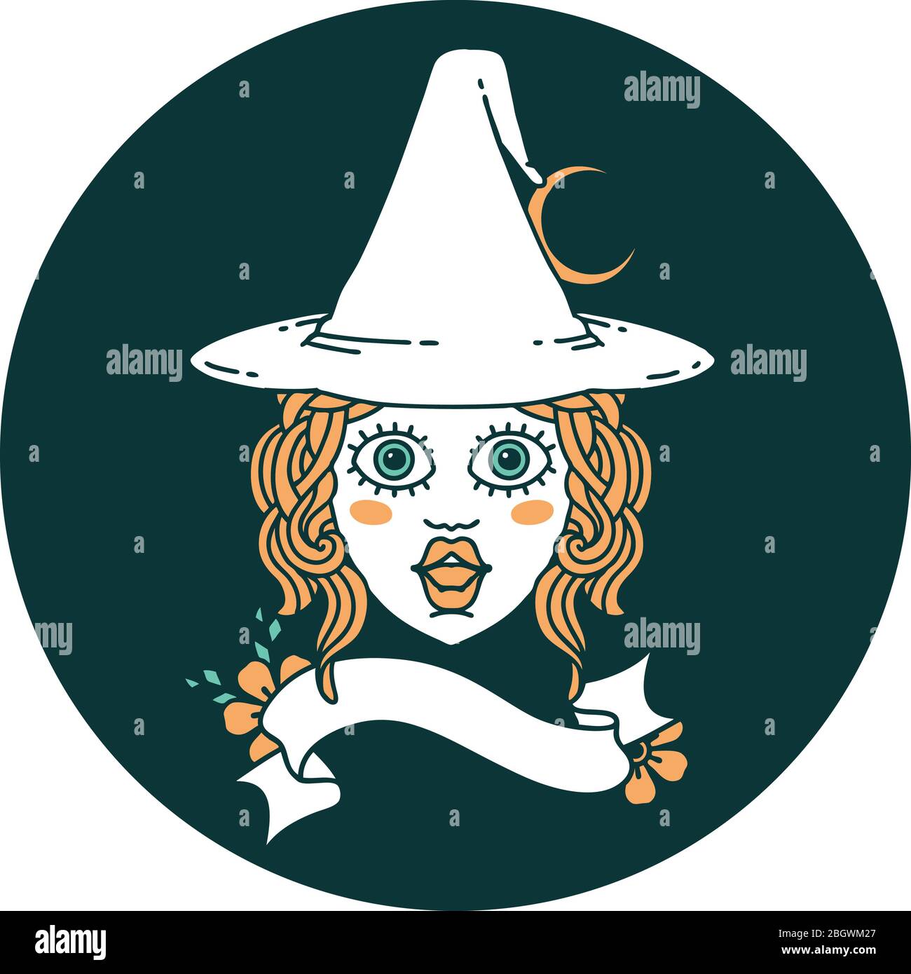 icon of human witch character face Stock Vector Image & Art - Alamy