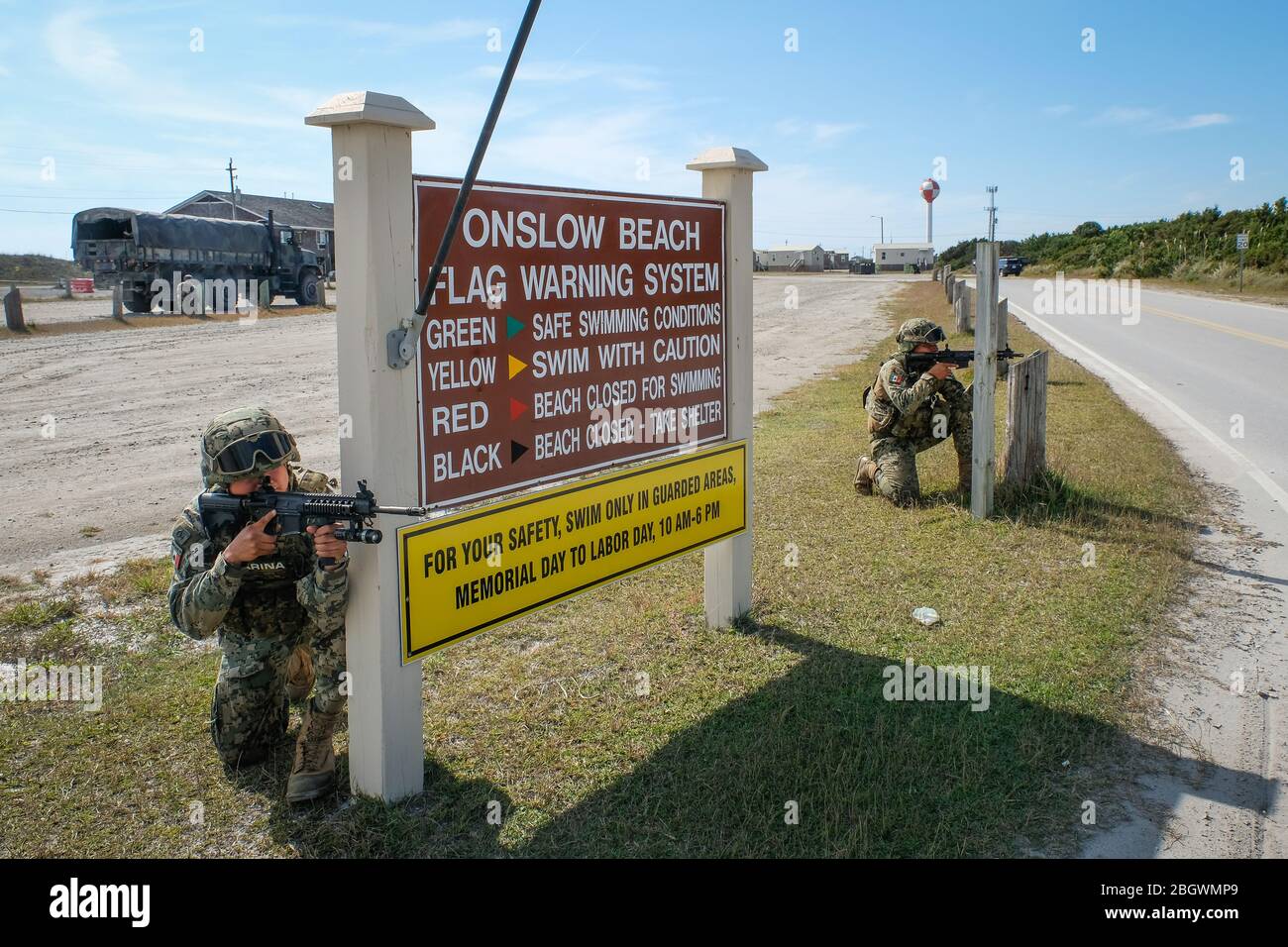 JACKSONVILLE, USA - OCTOBER 22: Mexican soldiers training during the ...