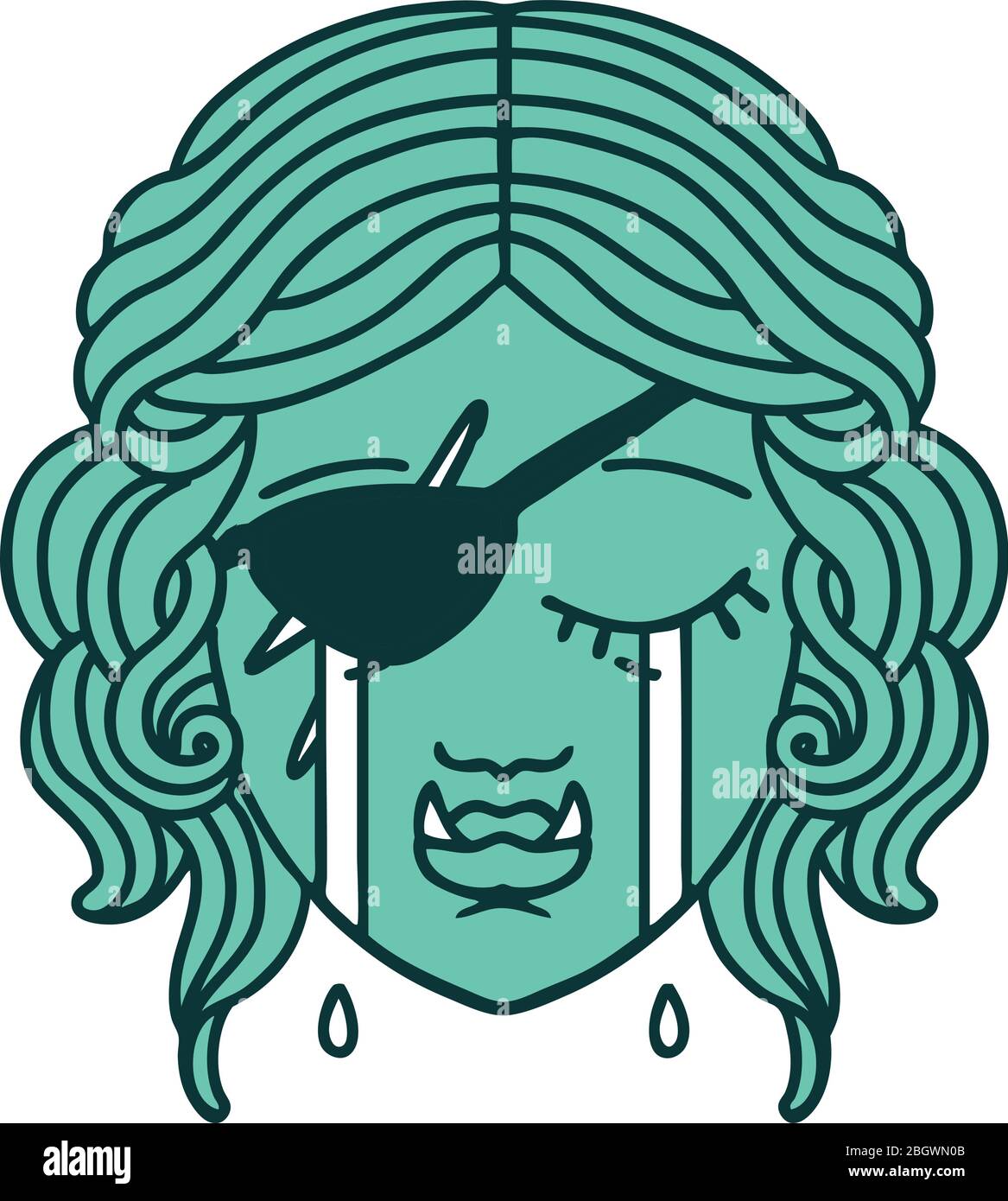 Half face upset crying hi-res stock photography and images - Alamy