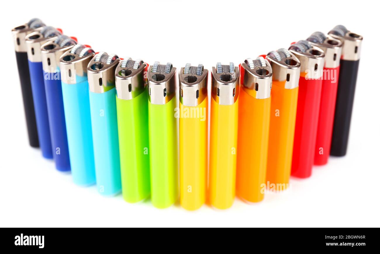 Pile of lighters Cut Out Stock Images & Pictures - Alamy