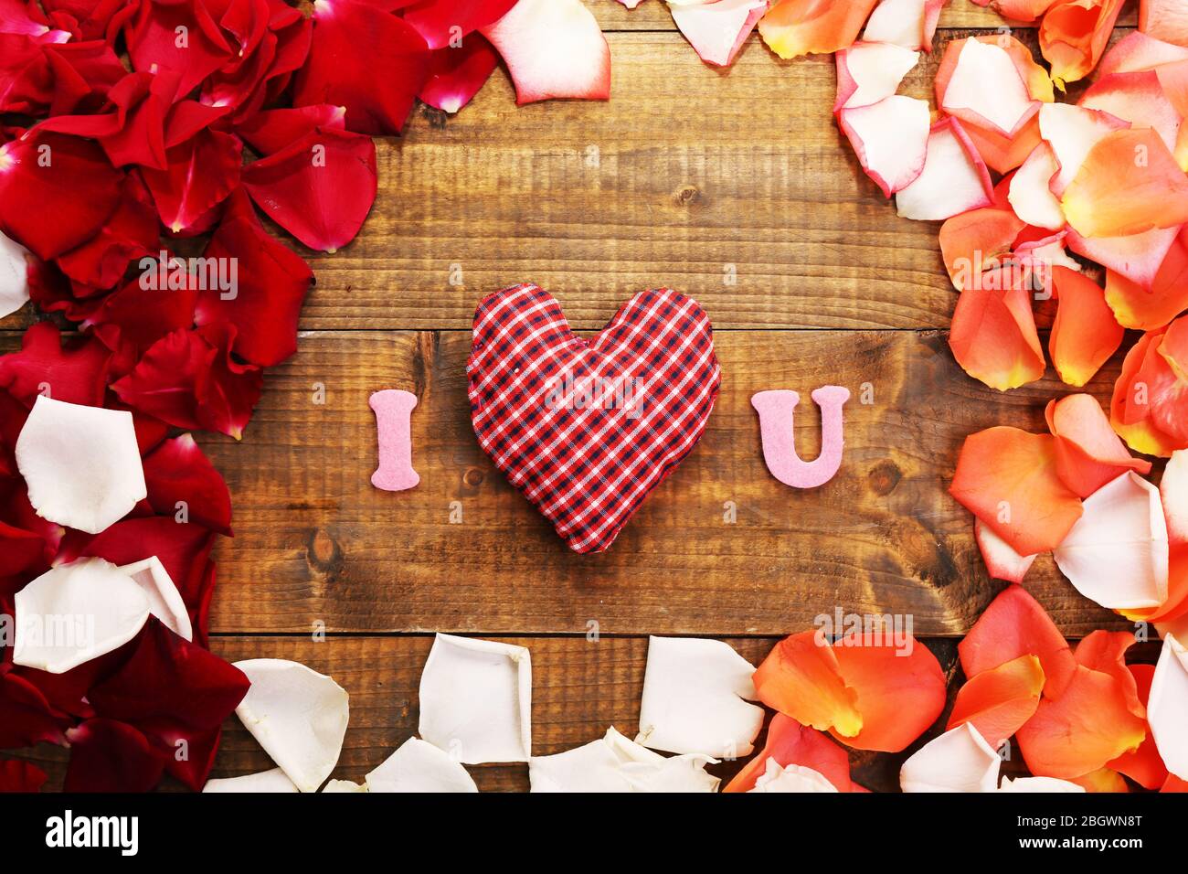 Beautiful romantic background on Valentines Day close-up Stock Photo ...