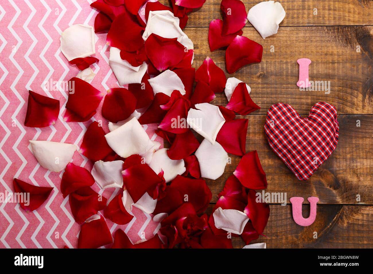 Beautiful romantic background on Valentines Day close-up Stock Photo ...