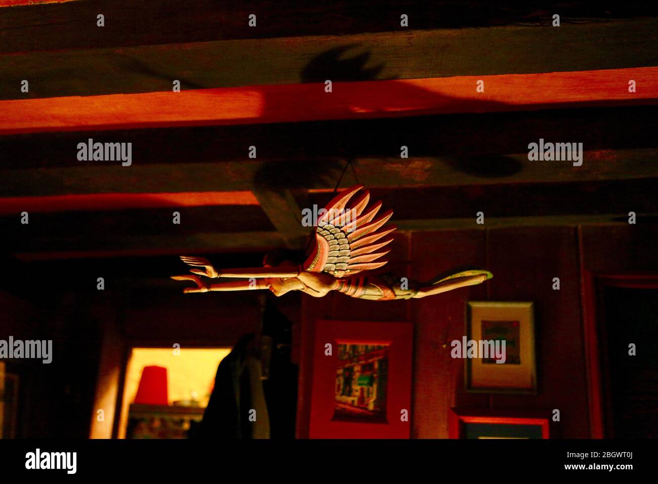 Mysterious woman flies across the room hi-res stock photography and ...