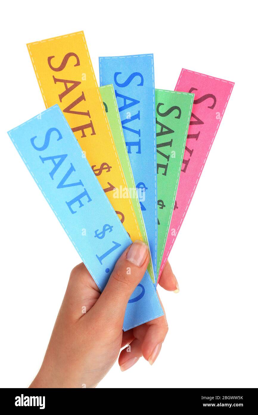 Coupons set hi-res stock photography and images - Alamy