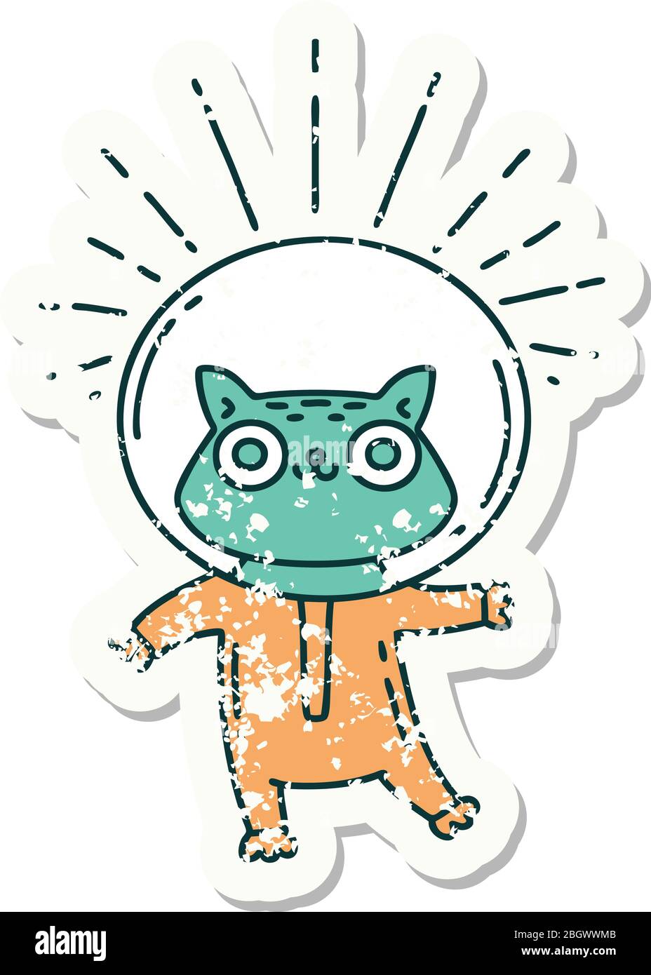 Old astronaut in space Stock Vector Images - Alamy