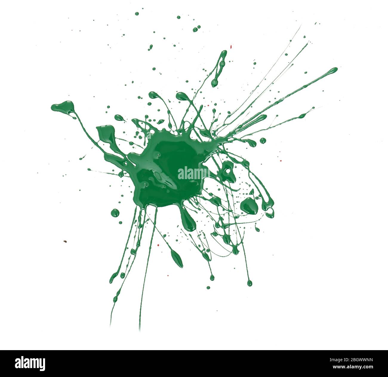 Splash of green paint Cut Out Stock Images & Pictures - Alamy