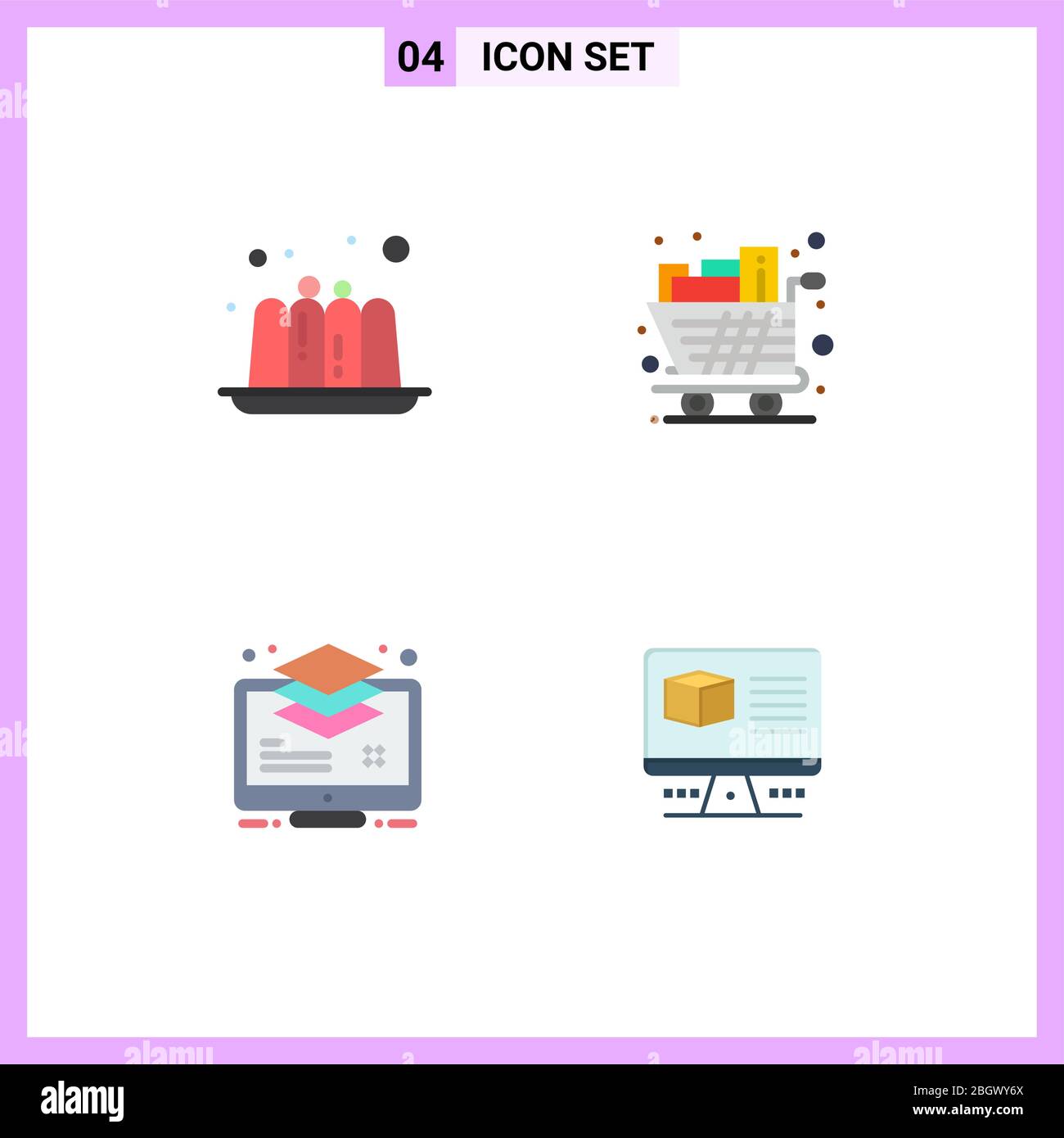 4 layer cake Stock Vector Images - Alamy