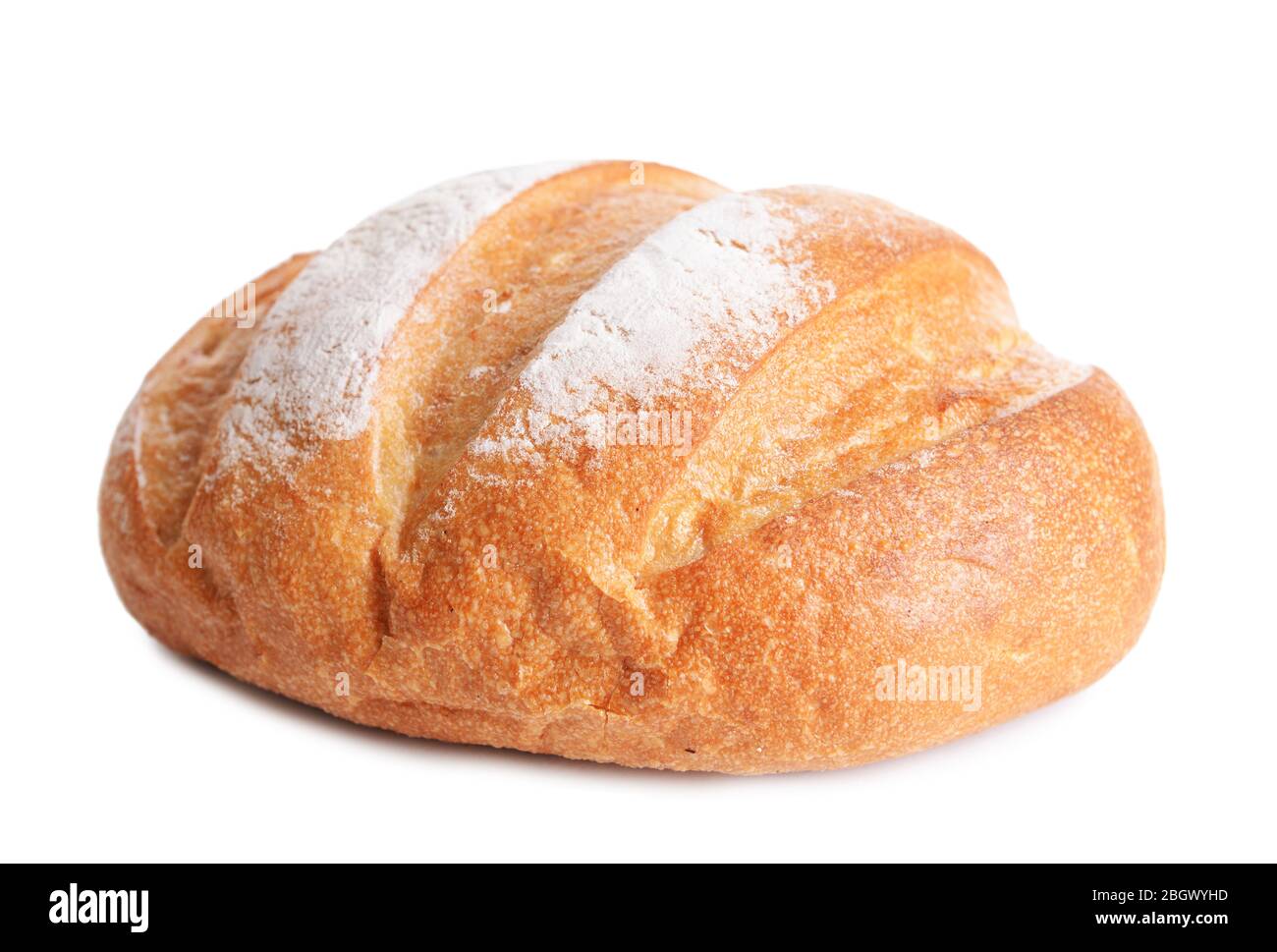 Fresh bread isolated on white Stock Photo - Alamy