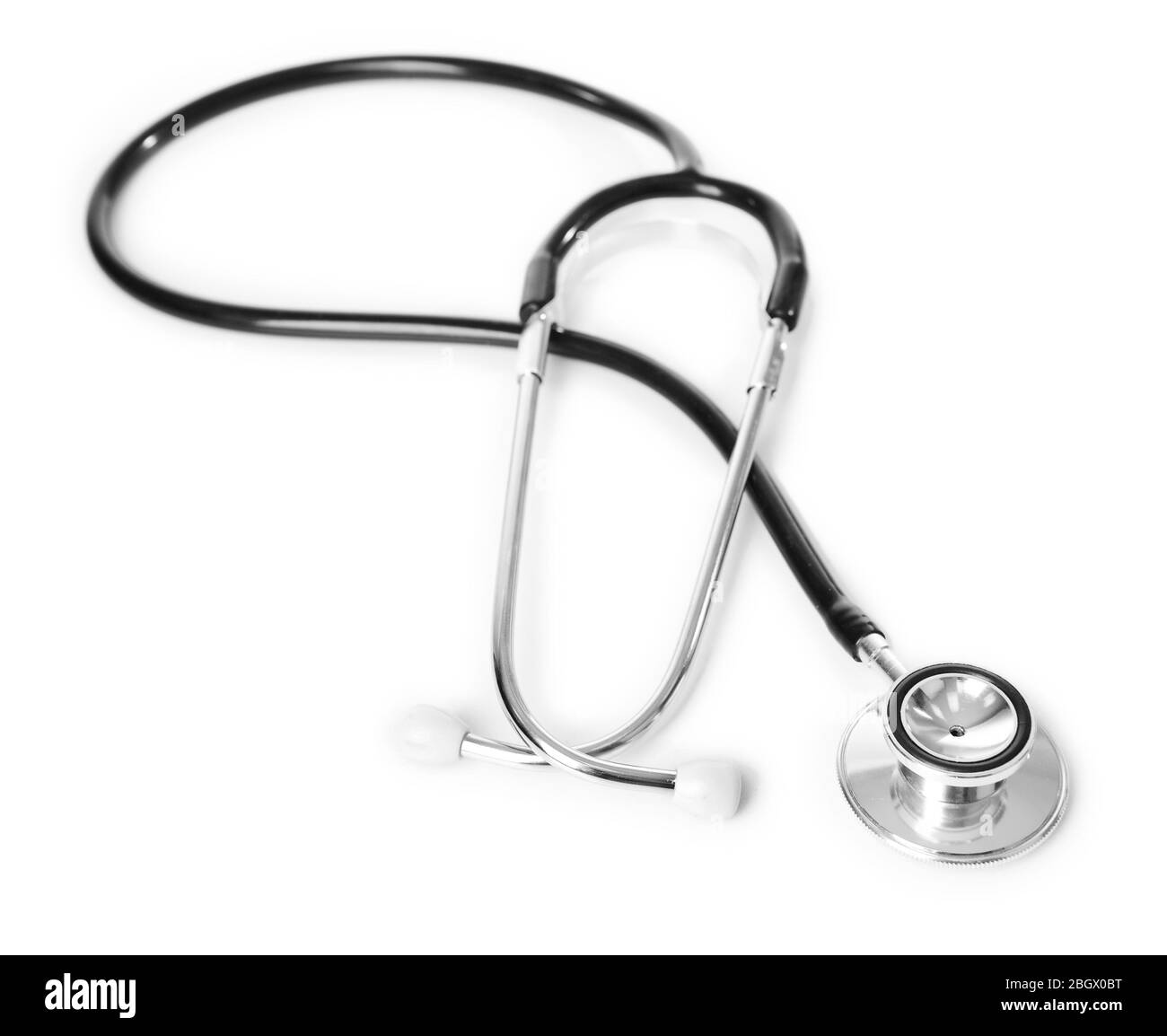 Stethoscope isolated on white Stock Photo - Alamy