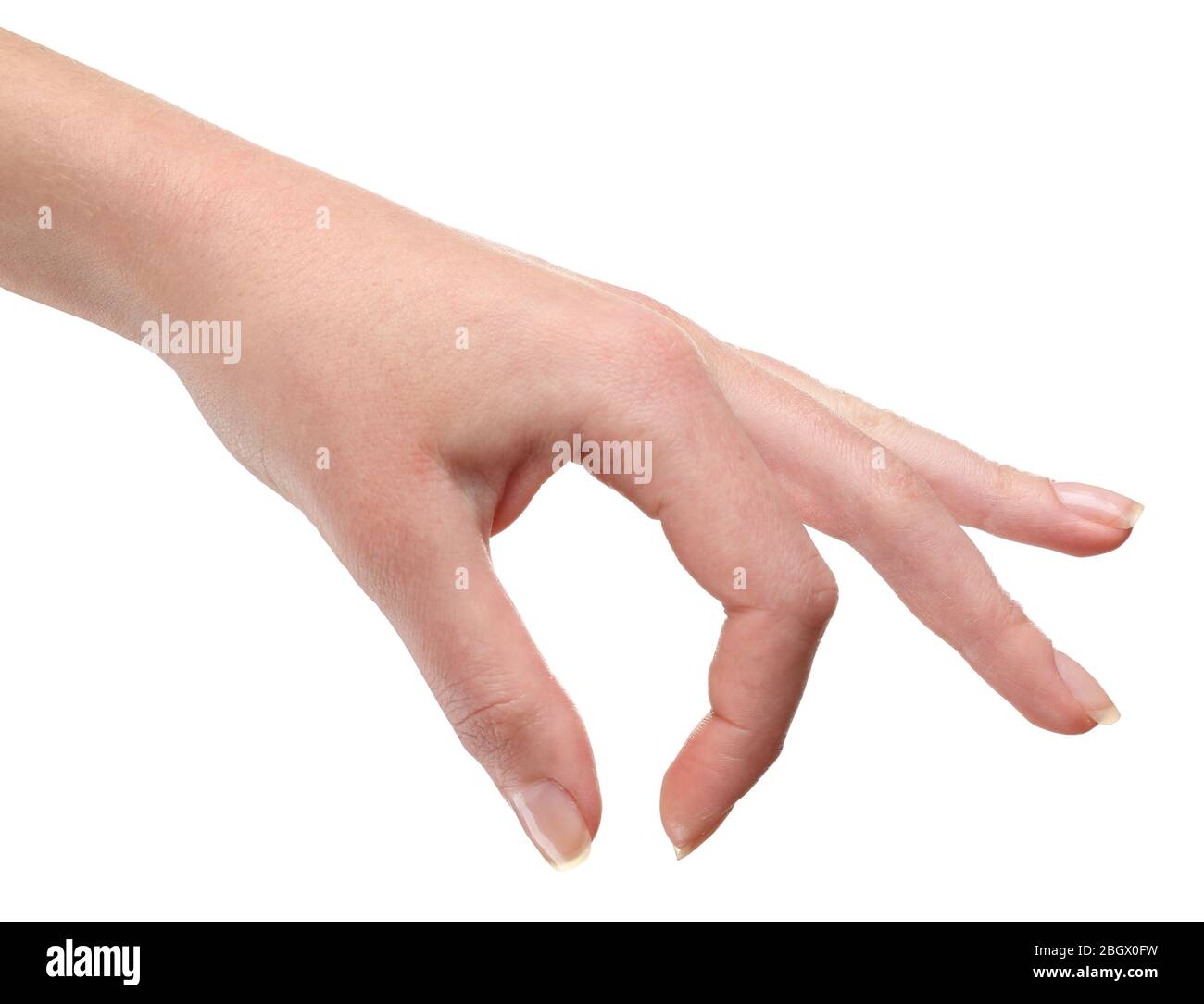 Human hand isolated on white Stock Photo - Alamy