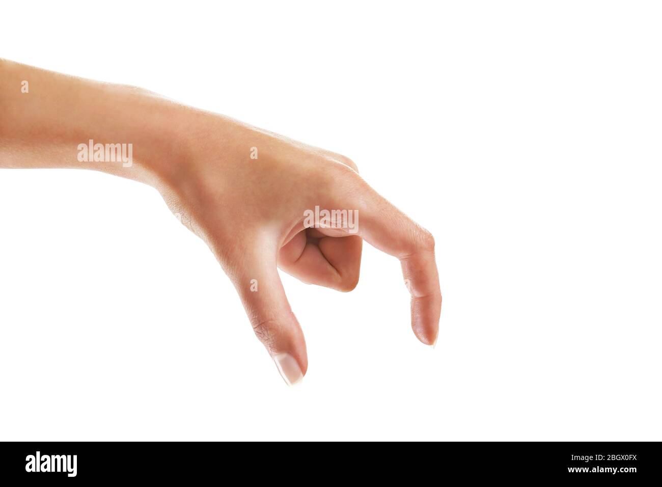 Human hand isolated on white Stock Photo - Alamy
