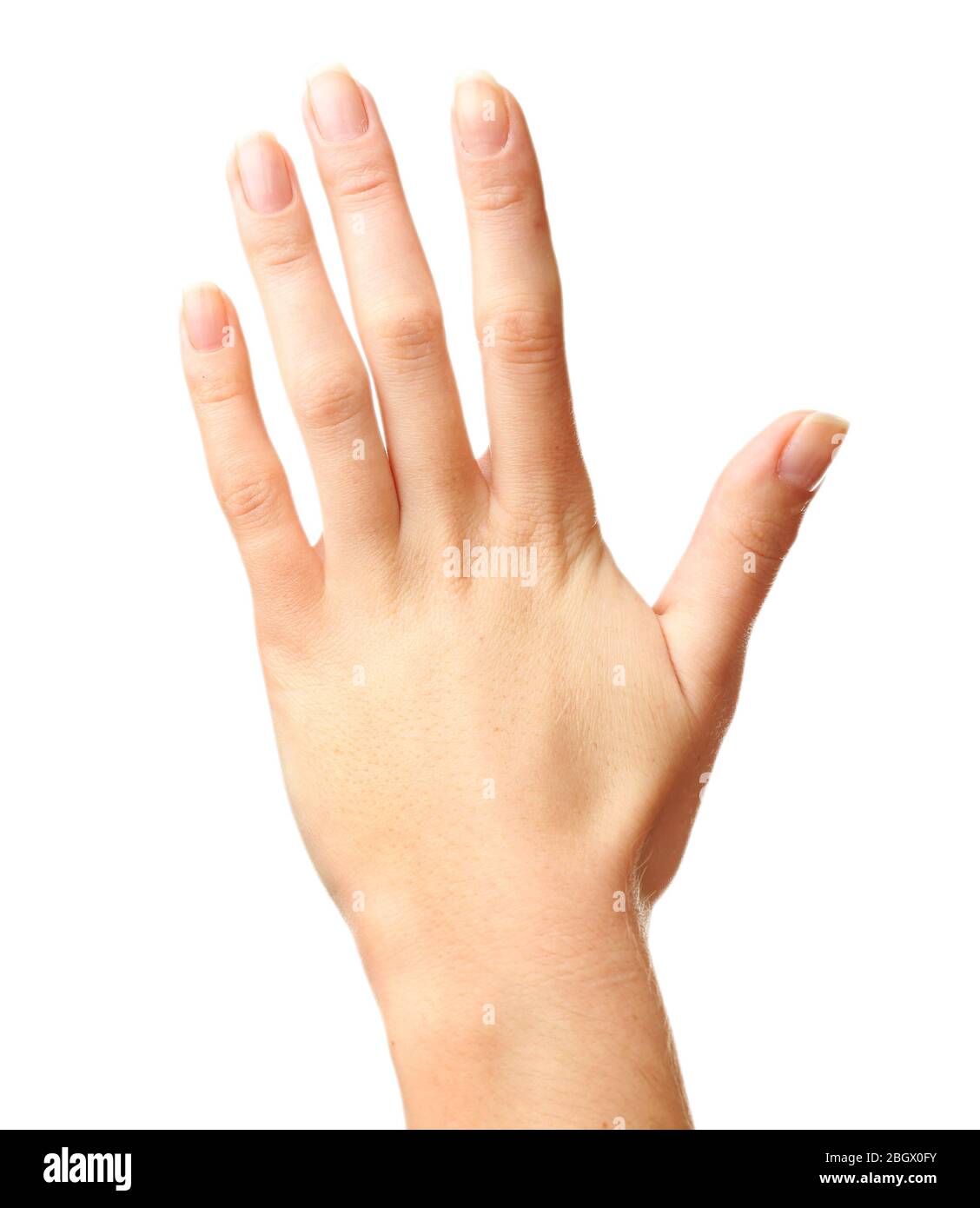 Human hand isolated on white Stock Photo - Alamy