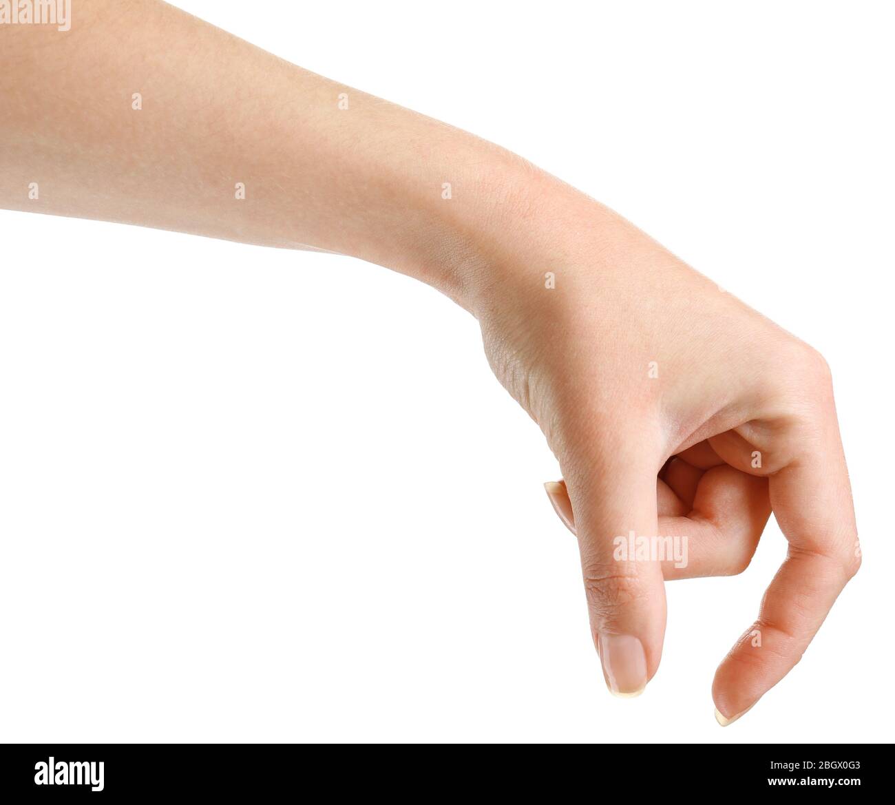 Human hand isolated on white Stock Photo - Alamy