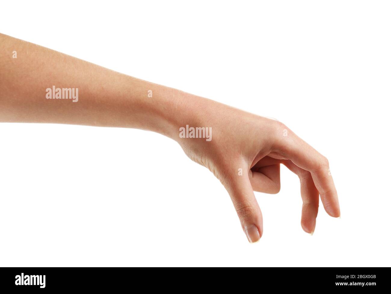 Human hand isolated on white Stock Photo - Alamy