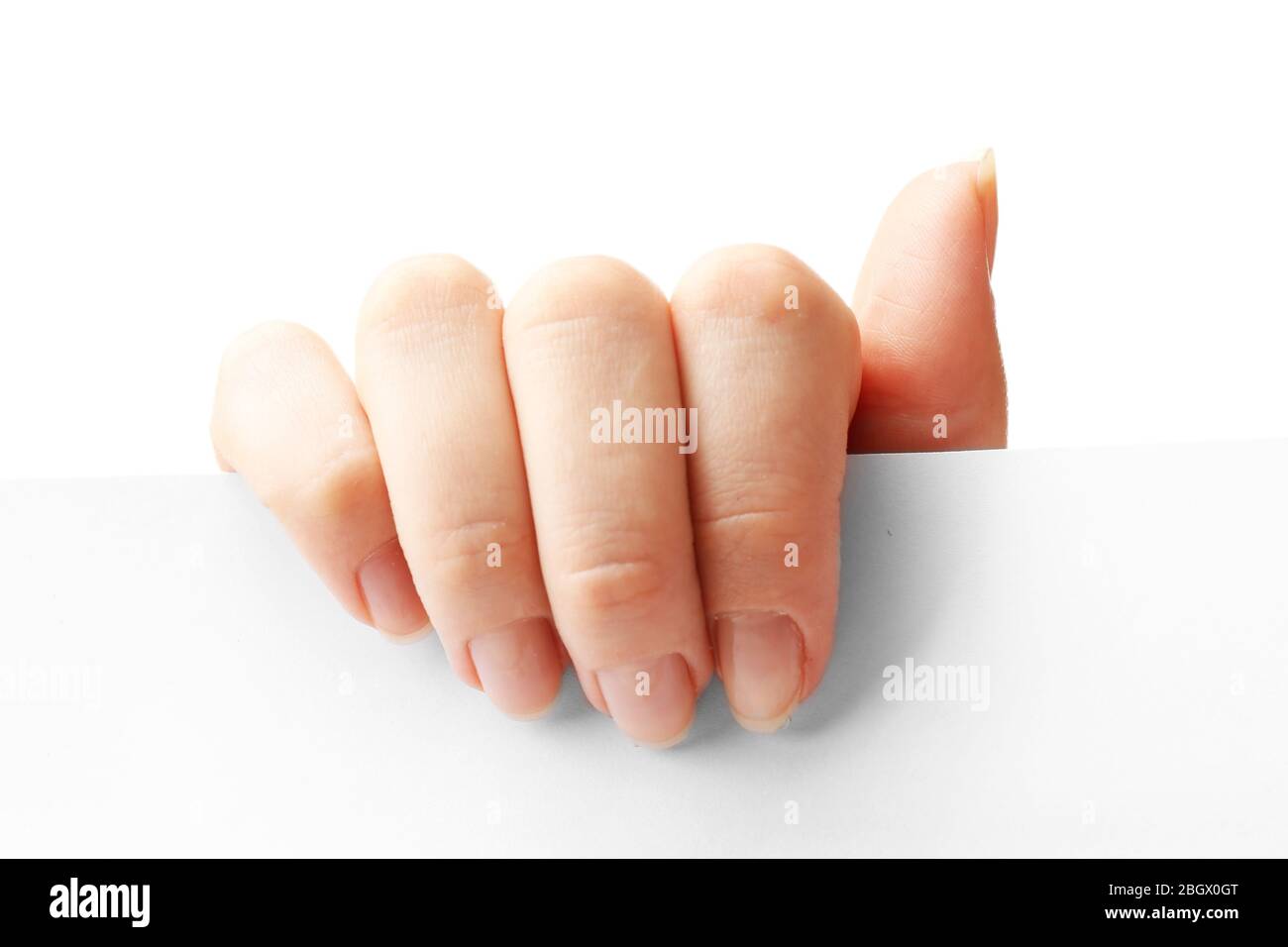 Human hand isolated on white Stock Photo - Alamy