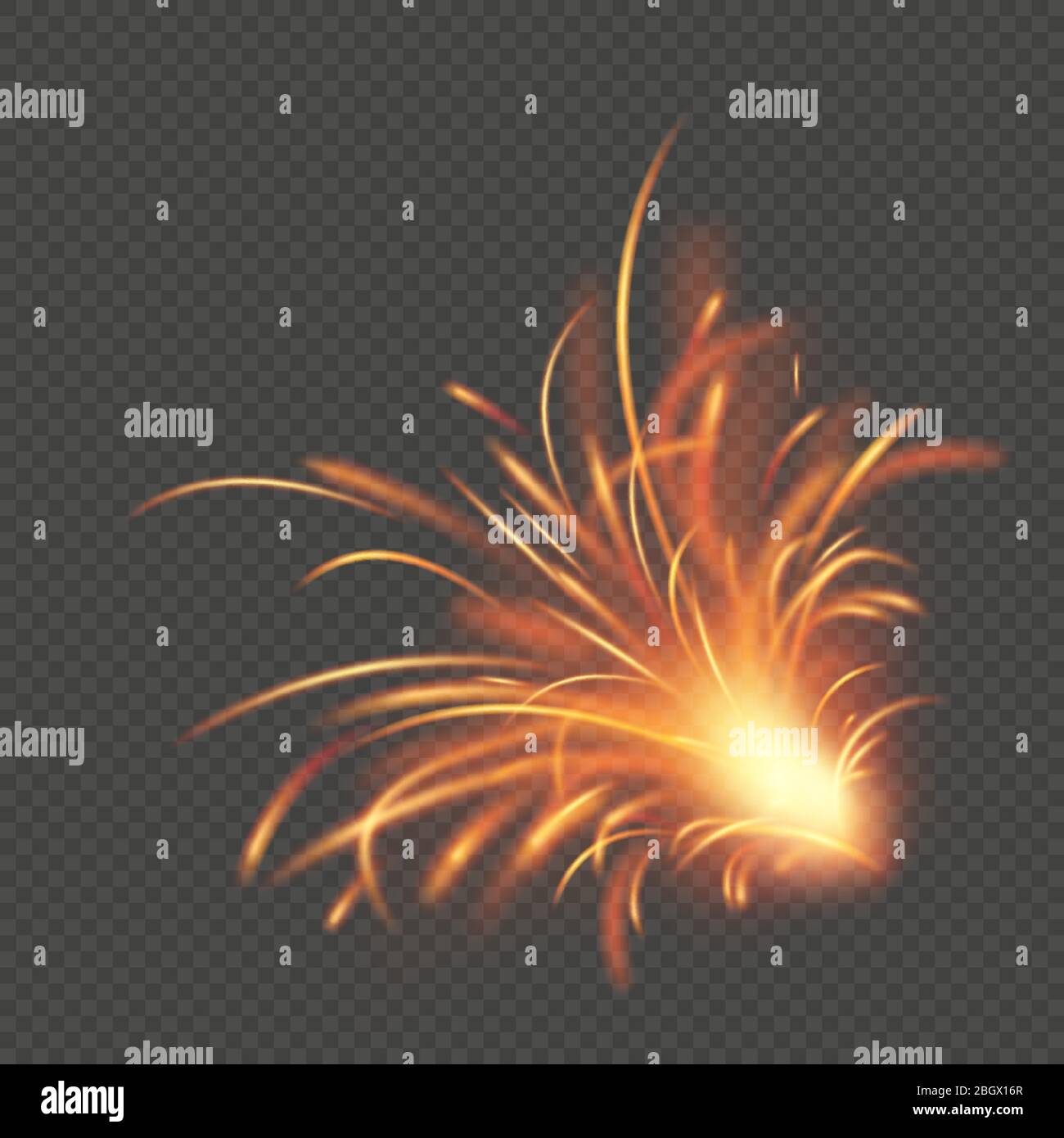 Fire sparks flying particles Stock Vector Images - Alamy