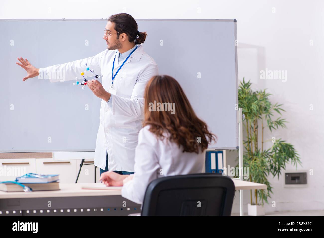 Medical students in the classroom college Stock Photo - Alamy