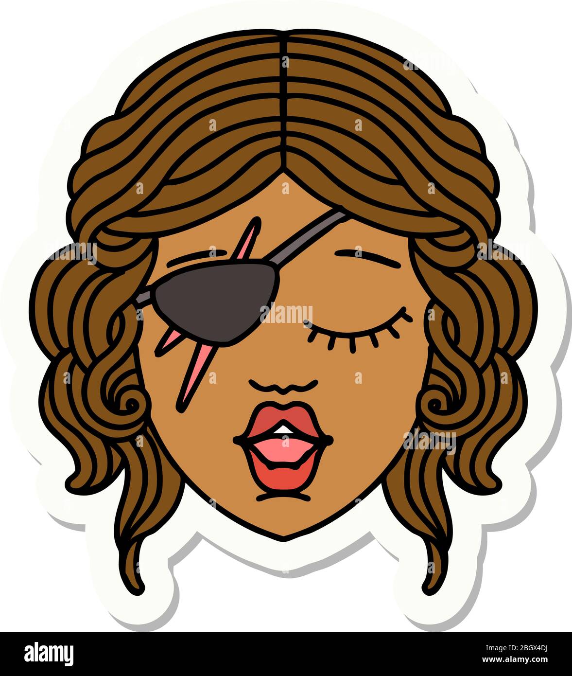 sticker of a human rogue character Stock Vector Image & Art - Alamy