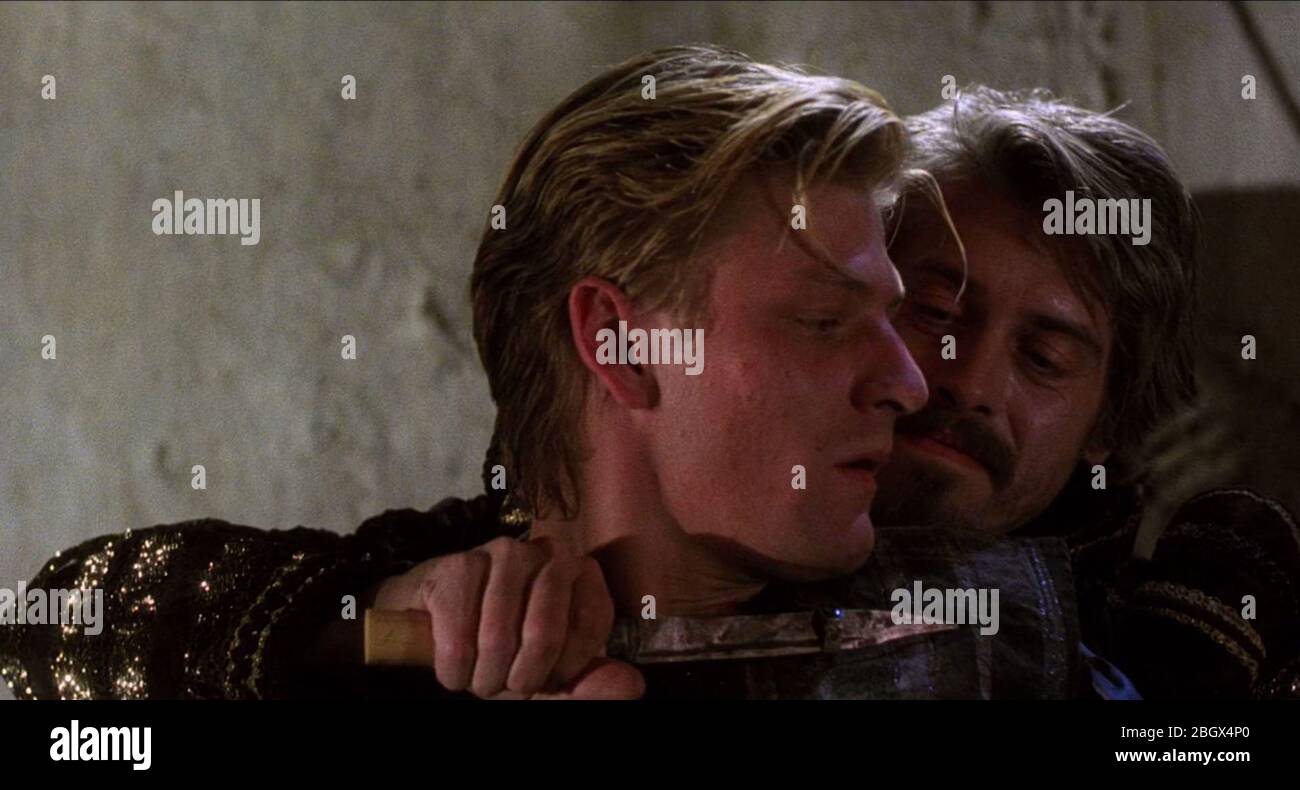 London.UK. Nigel Terry as Caravaggio and Sean Bean in a scene in ...