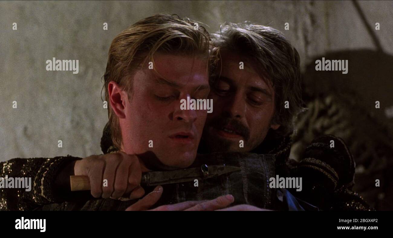 London.UK. Nigel Terry as Caravaggio and Sean Bean in a scene in ...