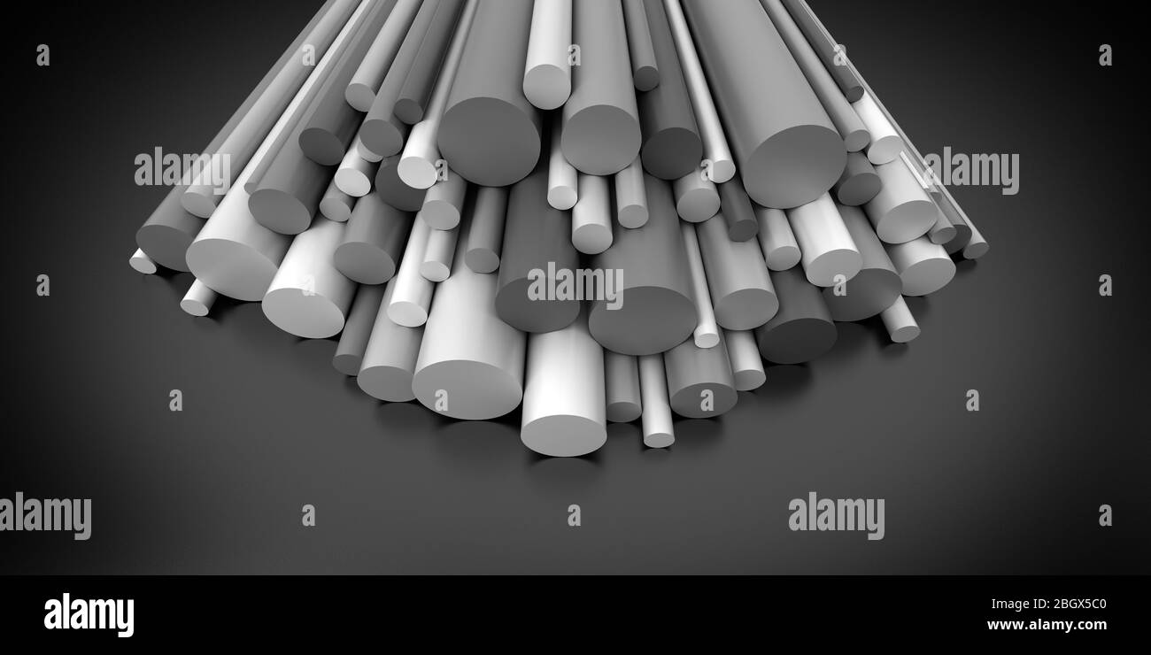 Plastic rods on dark background Stock Photo - Alamy