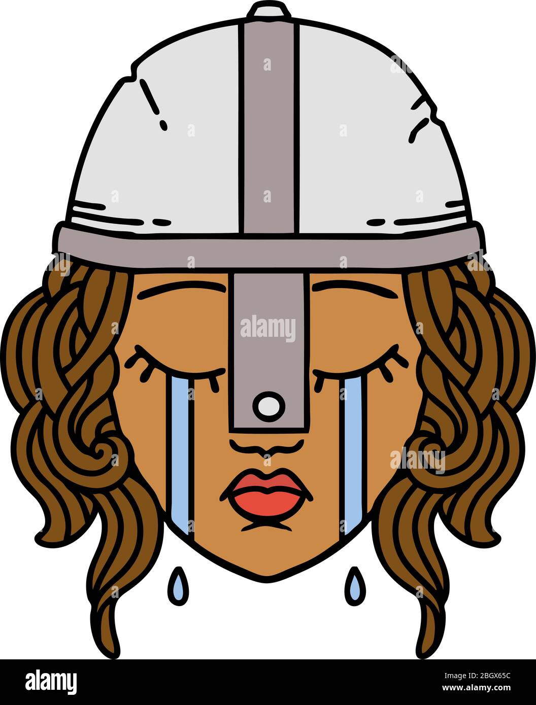 Retro Tattoo Style crying human fighter Stock Vector Image & Art - Alamy