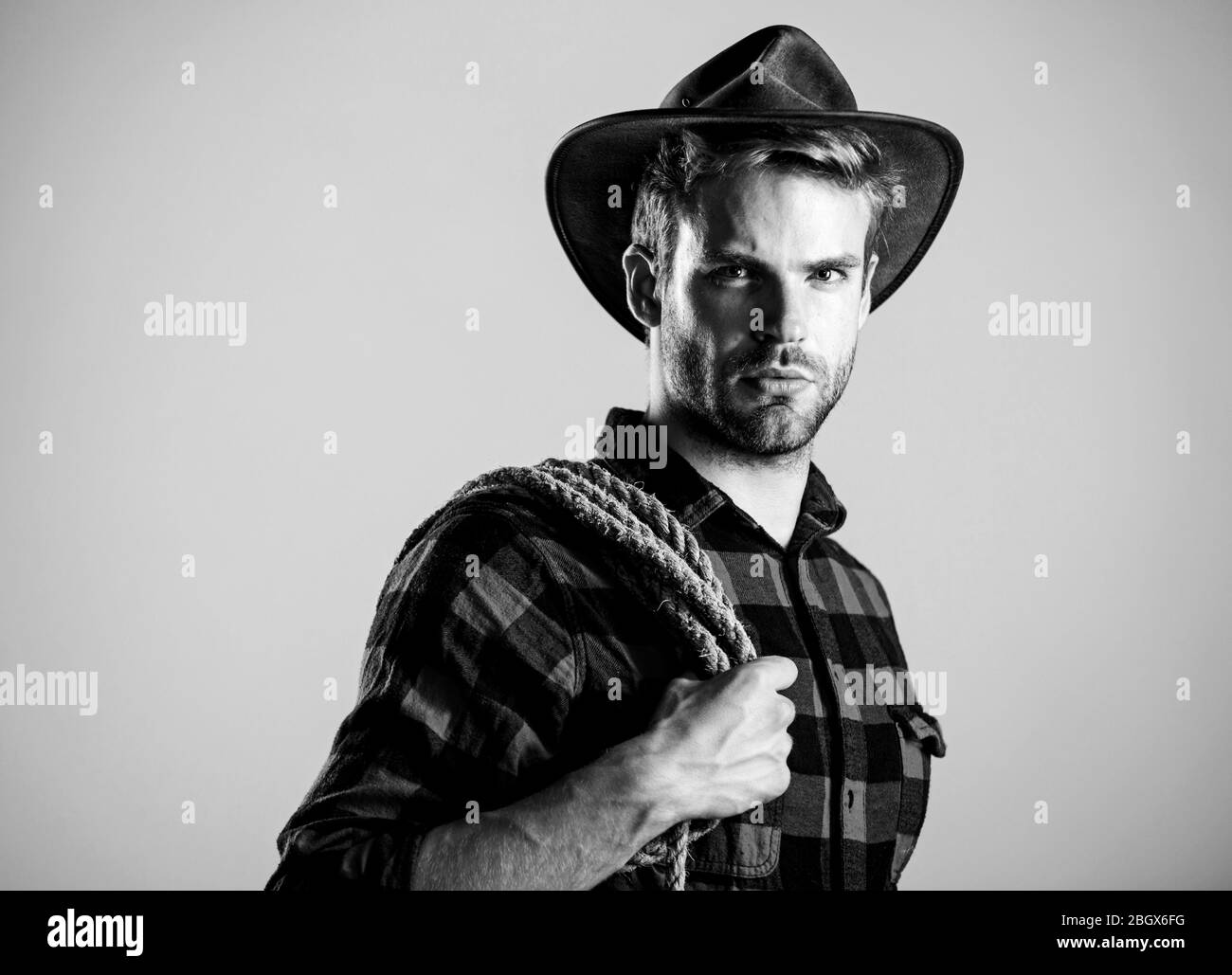 ride any horse. Vintage style man. Wild West retro cowboy. man ...