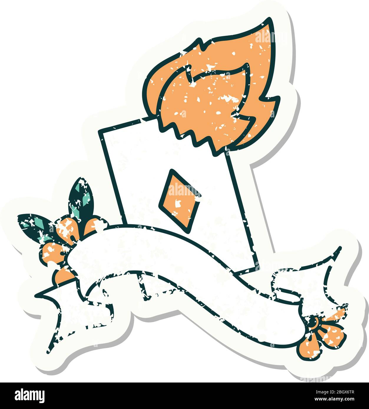 Worn out sticker Stock Vector Images - Alamy