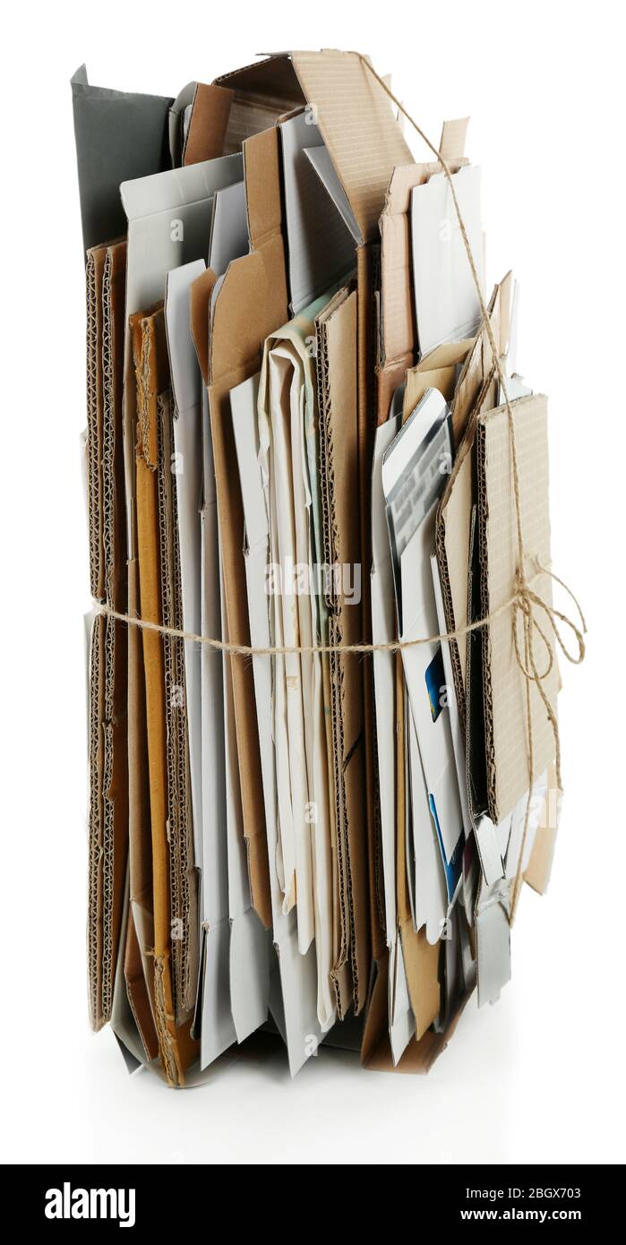 Big stack of papers, isolated on white Stock Photo - Alamy