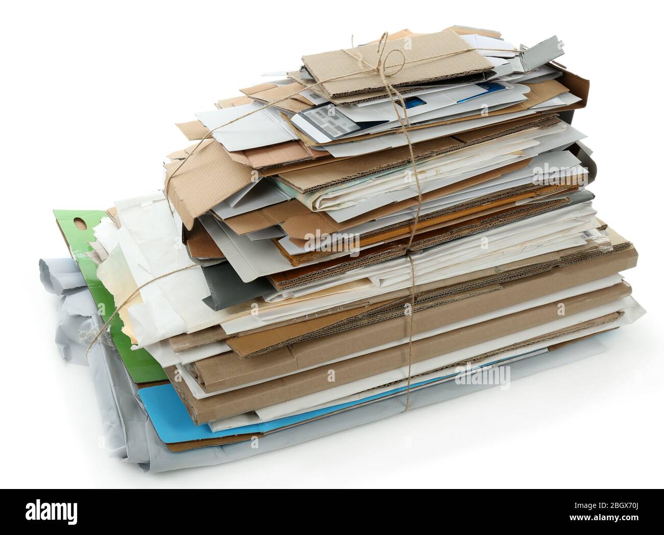 Big stack of papers, isolated on white Stock Photo - Alamy