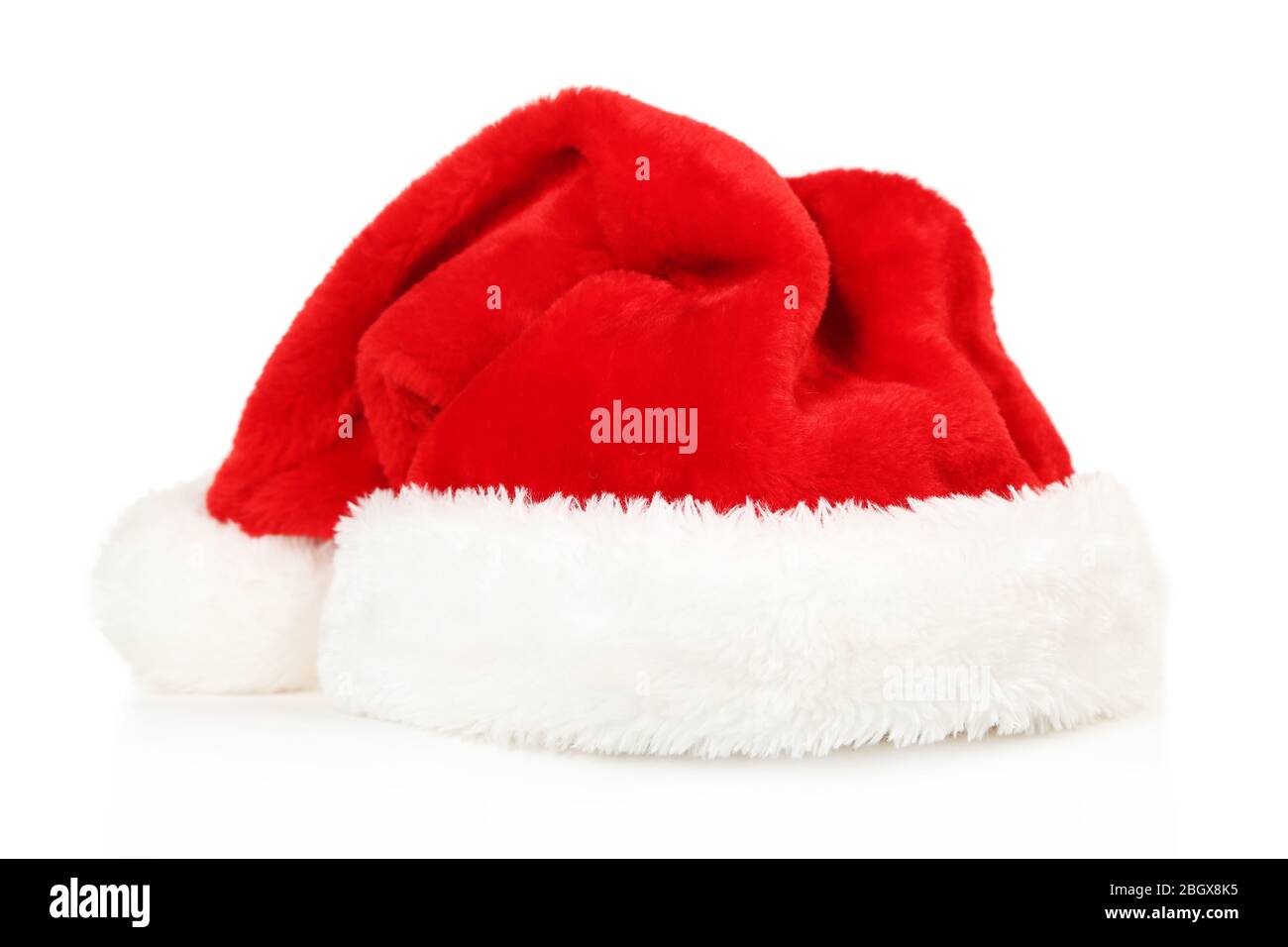 Santa hat isolated on white Stock Photo - Alamy