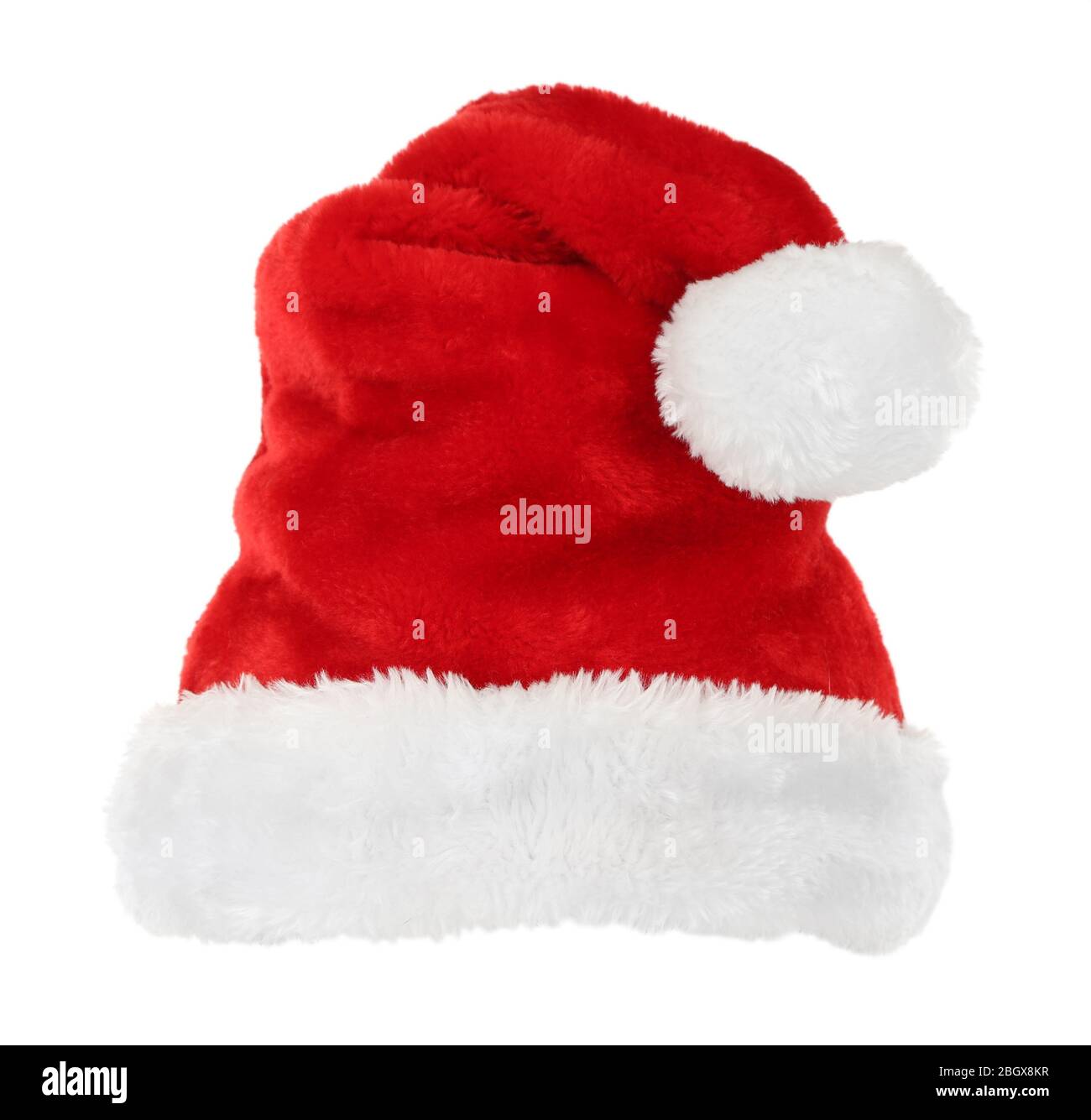 Santa hat isolated on white Stock Photo - Alamy
