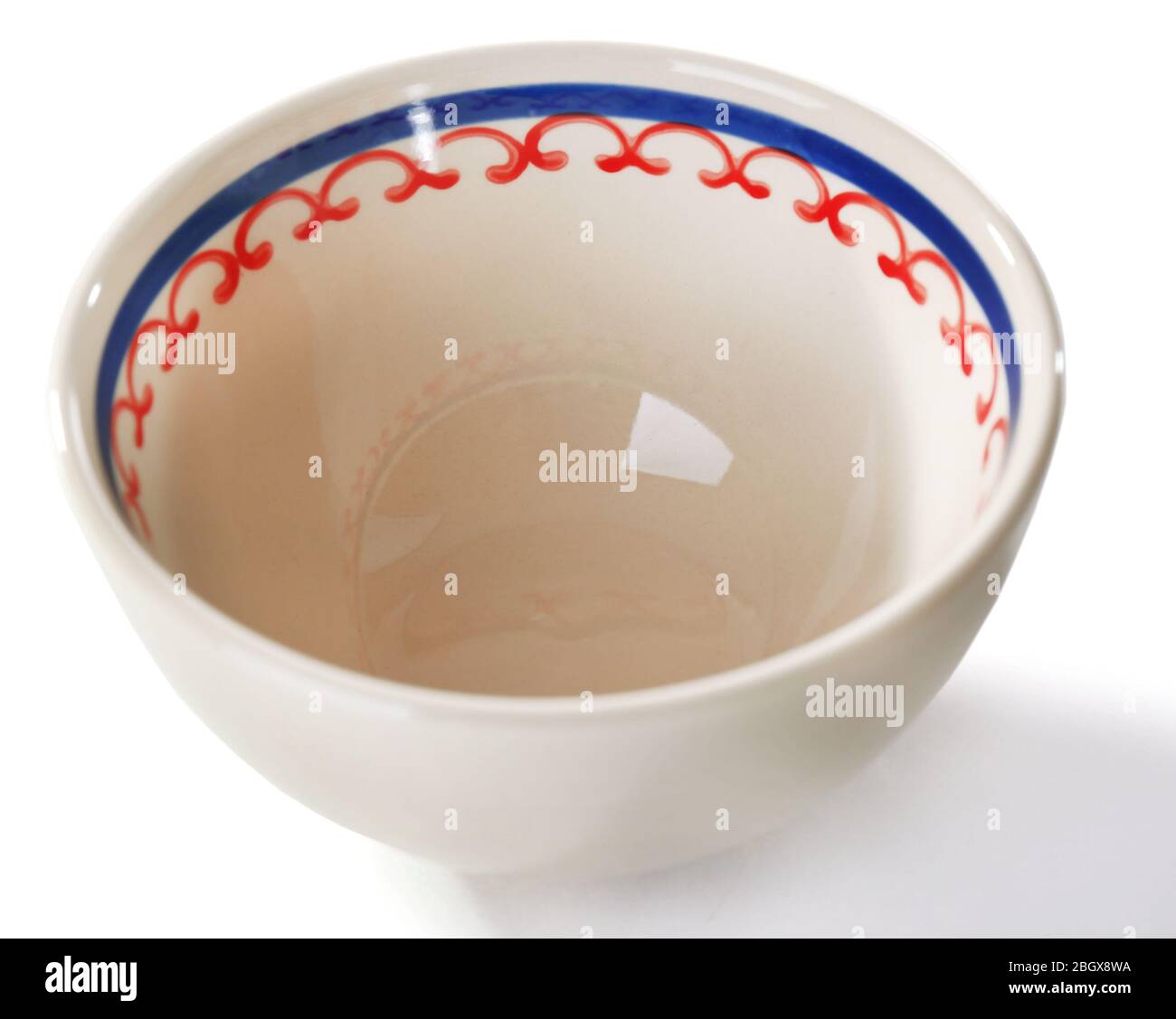 Empty bowl isolated on white Stock Photo - Alamy