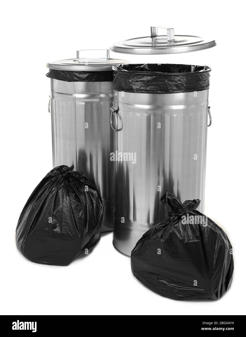 Domestic recycling bin bins Cut Out Stock Images & Pictures - Alamy