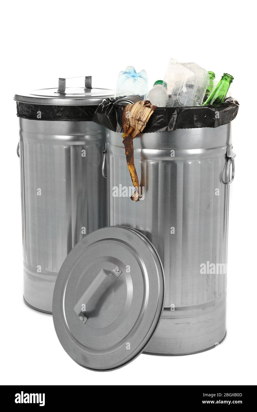 Domestic recycling bin bins Cut Out Stock Images & Pictures - Alamy