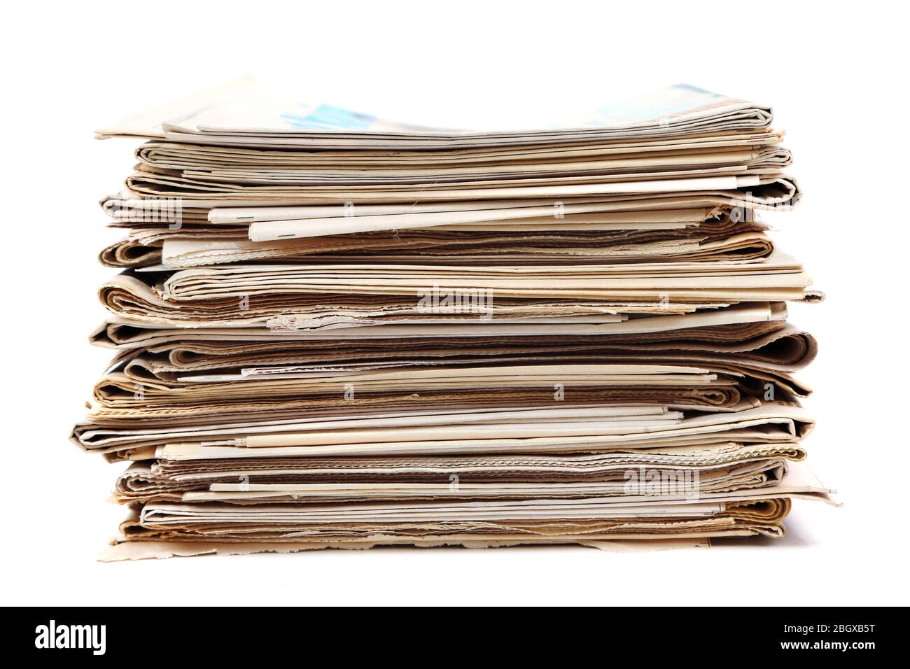 Big stack of papers, isolated on white Stock Photo - Alamy