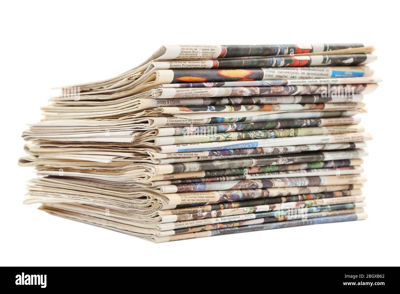 Big stack of papers, isolated on white Stock Photo - Alamy