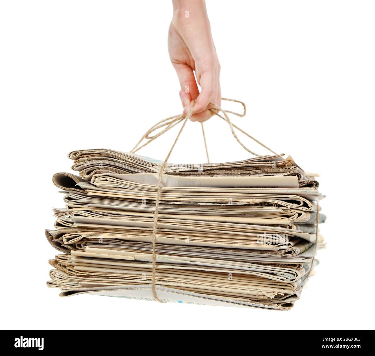 Big stack of papers, isolated on white Stock Photo - Alamy