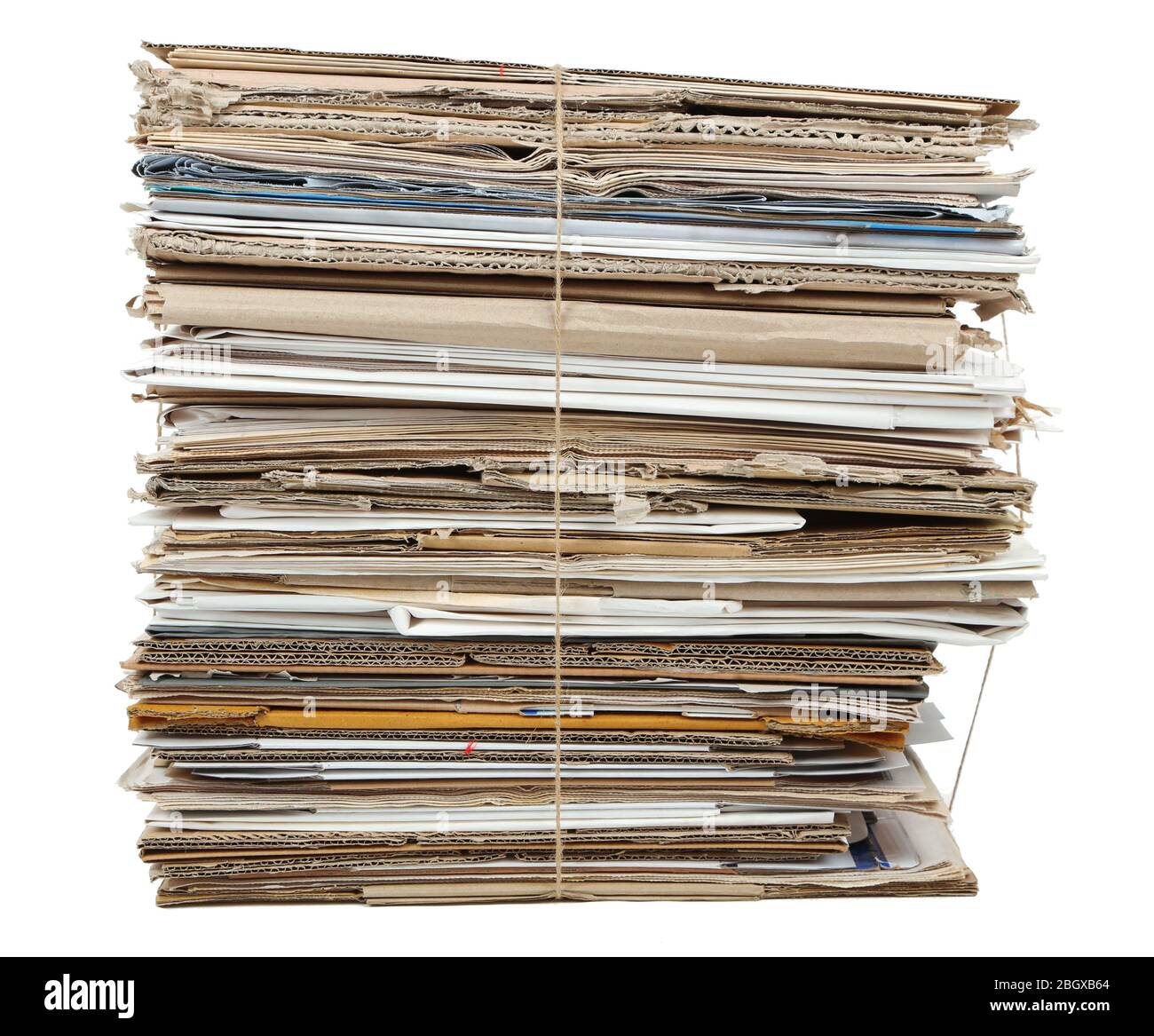 Big stack of papers, isolated on white Stock Photo - Alamy