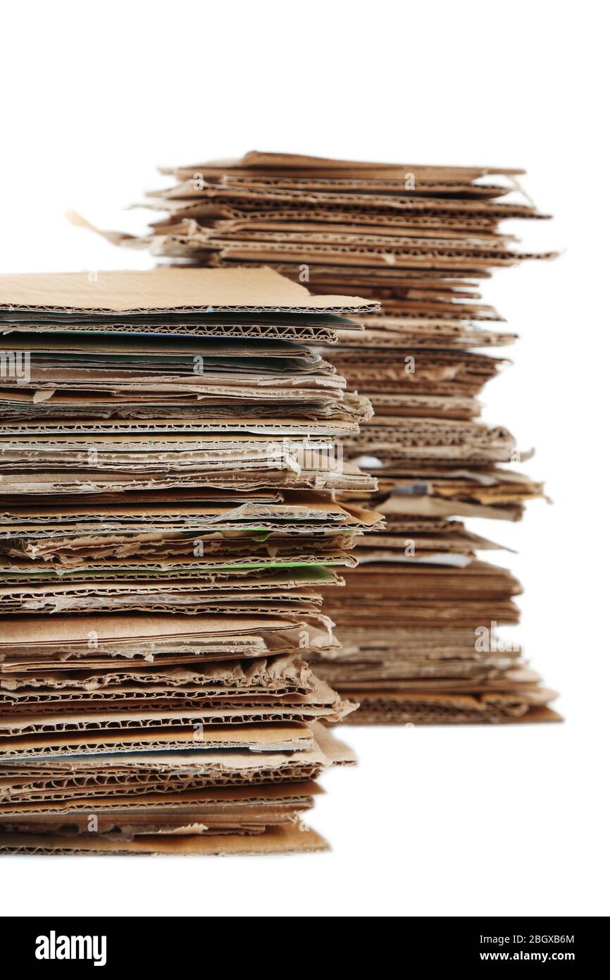 Big stack of papers, isolated on white Stock Photo - Alamy