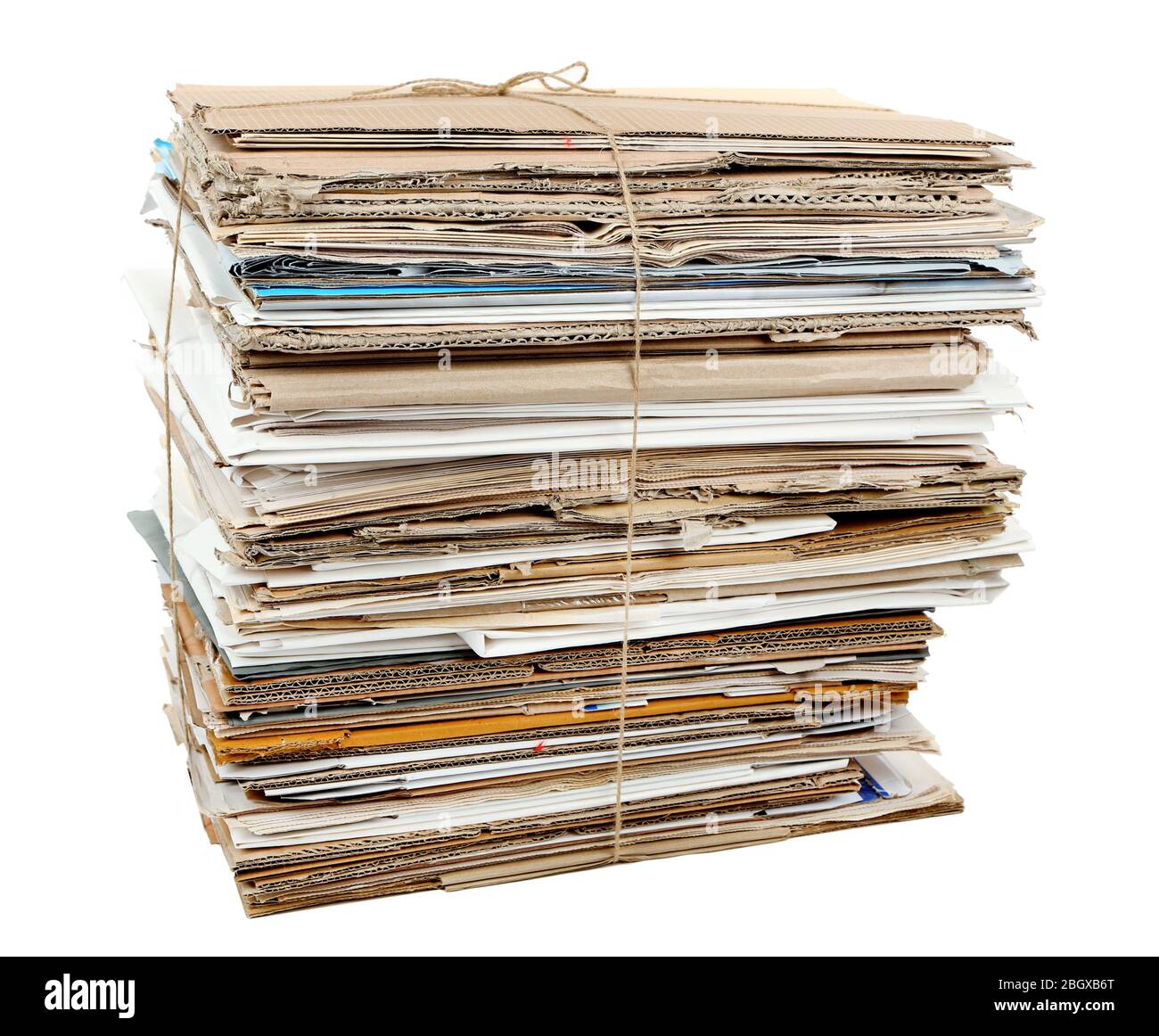 Big stack of papers, isolated on white Stock Photo - Alamy