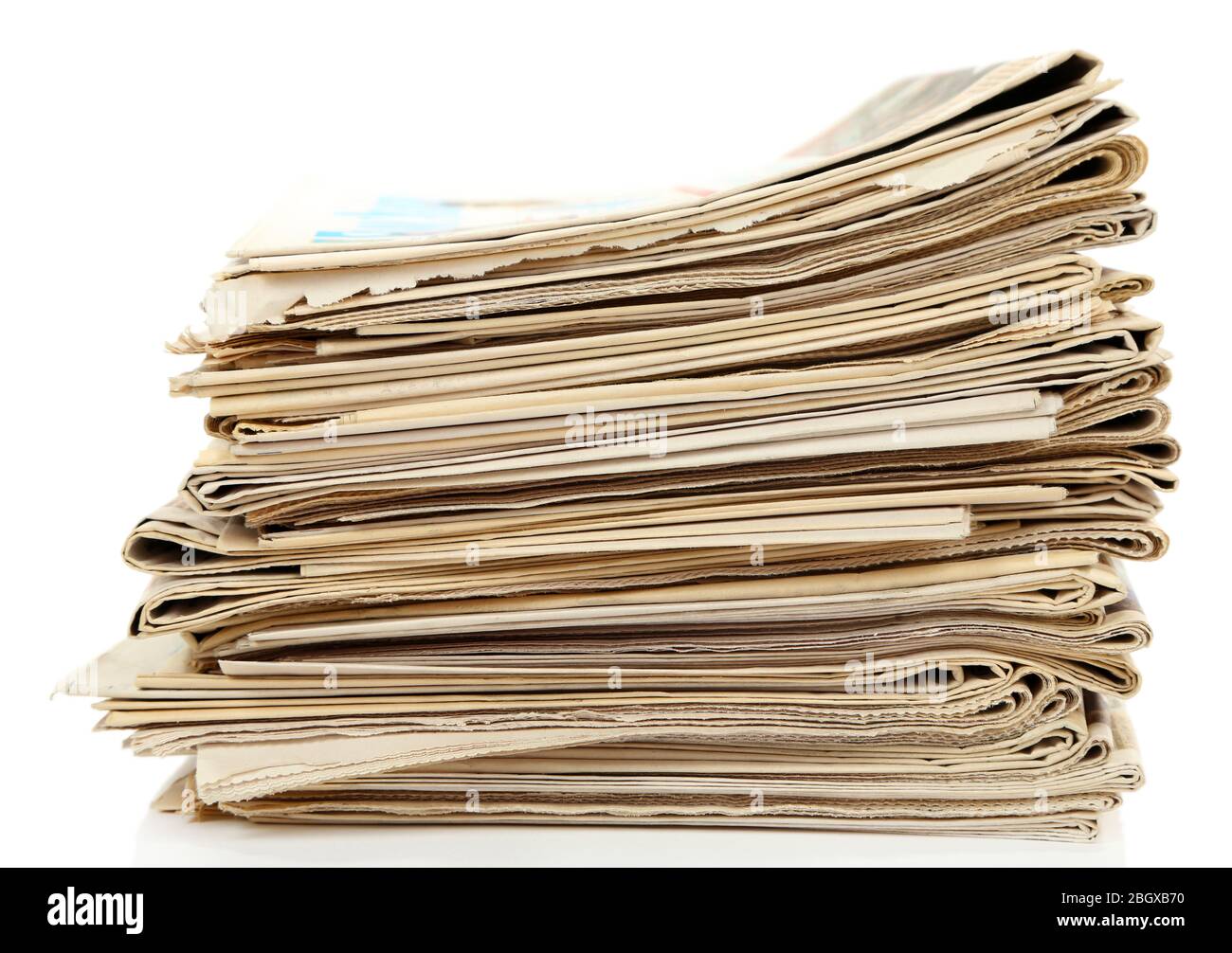 Big stack of papers, isolated on white Stock Photo - Alamy