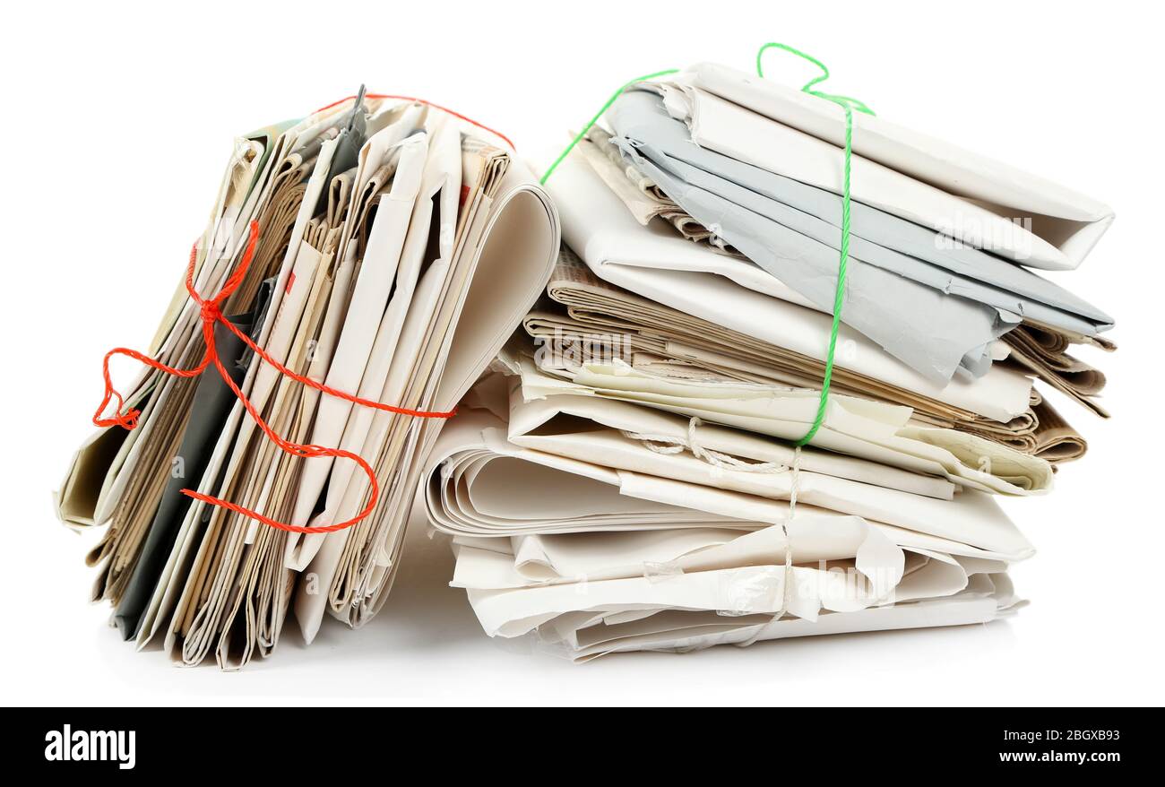 Big stack of papers, isolated on white Stock Photo - Alamy