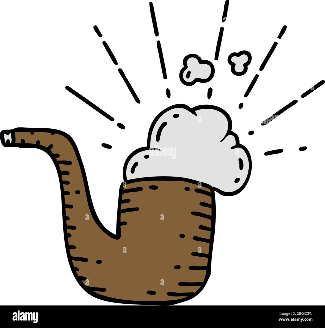 illustration of a traditional tattoo style smoking pipe Stock Vector ...